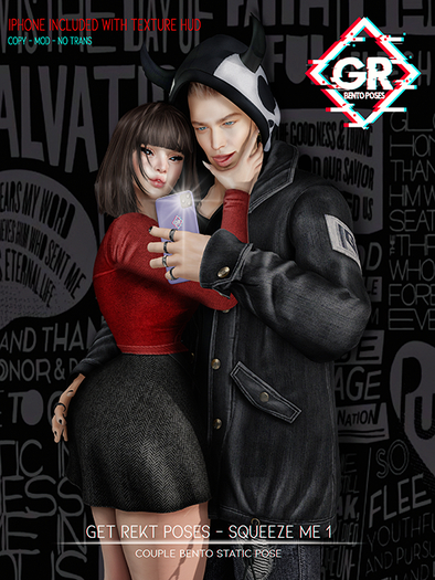 Second Life Marketplace - [GR] - Squeeze me 1 Bento Pose